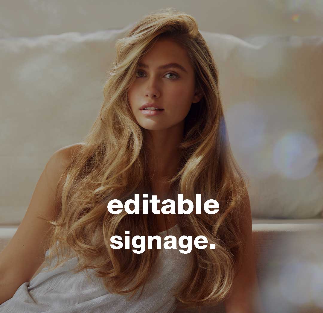 Editable Signage – Milkshake Pro